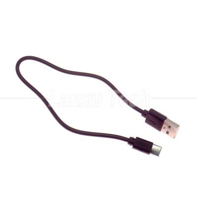China Short Fast Charging Only 1A 2A USB to Type C Charger Cable for Power Bank Fan for sale