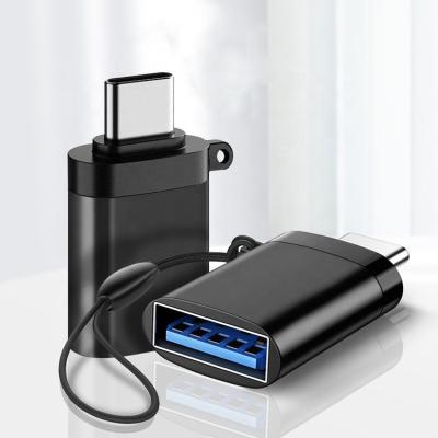 Cina Alta compatibilità Mini Lanyard Metal Shell OTG Tipo C 3.1 Maschio ad USB 3.0 Adapter femminile in vendita