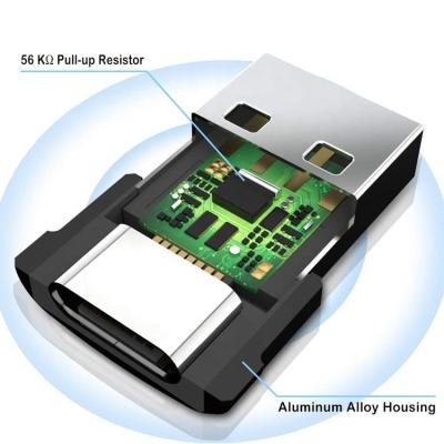 China Multi Colors Metal Shell USB Type C Female to USB Male Adapter for sale