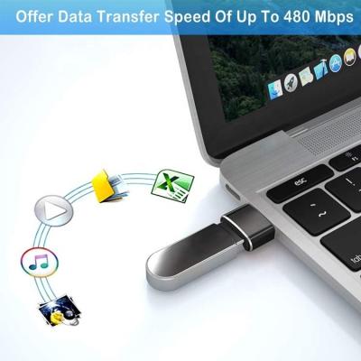 China Multi Colors Metal Shell USB Type C Female to USB Male Adapter for sale