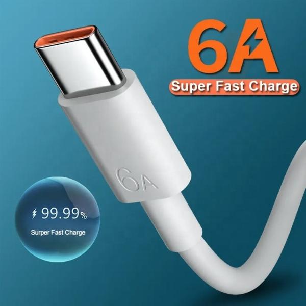 Quality Super Fast Charging 6A Type C USB Data Charger Cable fo Mobile Phone for sale