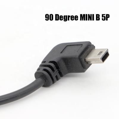 Cina CUSTOM 90 gradi angolo destro Mini B USB a femmina DB9 RS232 cavo seriale in vendita
