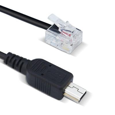 China Custom Assembly Mini B 5p USB to RJ9 RJ11 Cable for sale