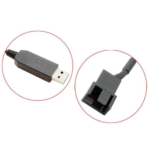 Quality 12V Step UP Boost USB to 3 Pin 4pin PWM PC Fan ON OFF Switch Power Adapter Cable for sale