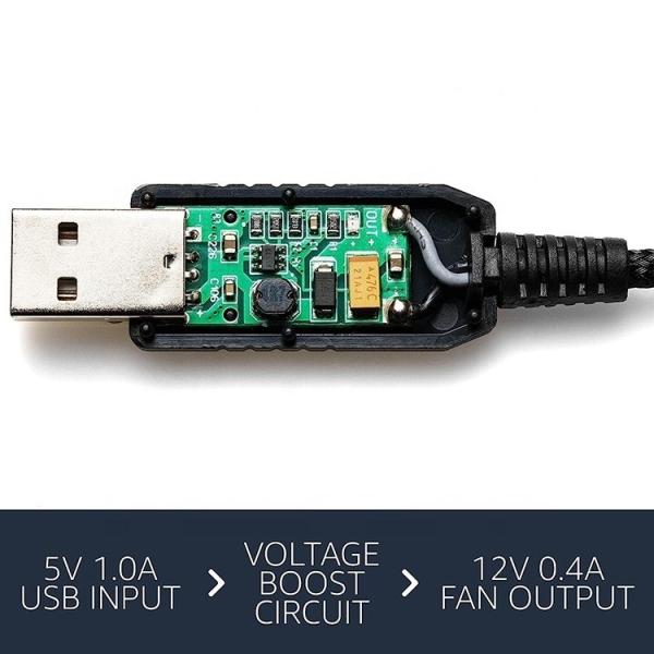 Quality 12V Step UP Boost USB to 3 Pin 4pin PWM PC Fan ON OFF Switch Power Adapter Cable for sale