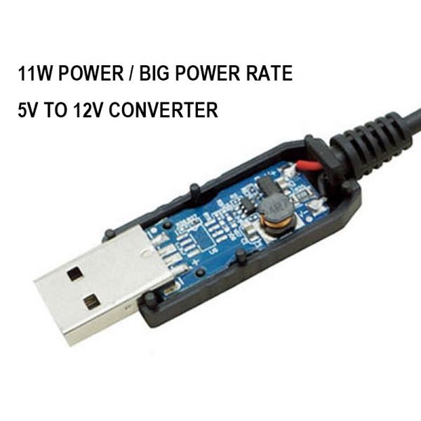 Quality USB 5V to 12V Voltage Step Up 3 Pin and 4 Pin PC Fan Power Adapter Cable for sale