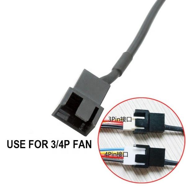 Quality USB 5V to 12V Voltage Step Up 3 Pin and 4 Pin PC Fan Power Adapter Cable for sale