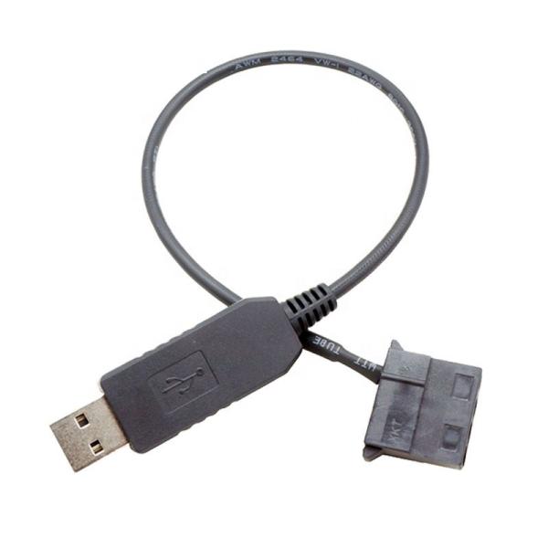 Quality USB 5V to 12V Voltage Step Up 3 Pin and 4 Pin PC Fan Power Adapter Cable for sale