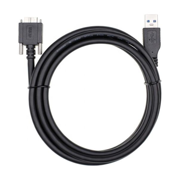 Quality High Speed 5Gbps Screw Panel Mount Micro B USB 3.0 Extension Cable for sale