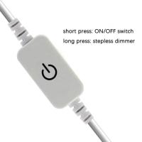 China 5V USB Touch Panel LED Strip Dimmer Controller 1M Cable for Lamp Light for sale