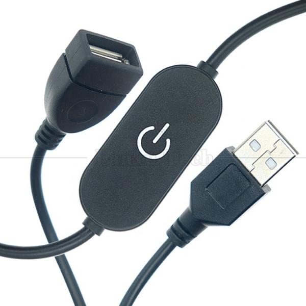 Quality 5v Touch Switch Male to Female USB on off Cable Stepless Controller Dimmer for Led Strip Bar Lamp for sale
