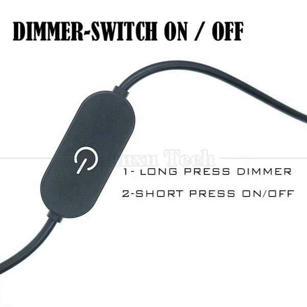 Quality 5v Touch Switch Male to Female USB on off Cable Stepless Controller Dimmer for for sale