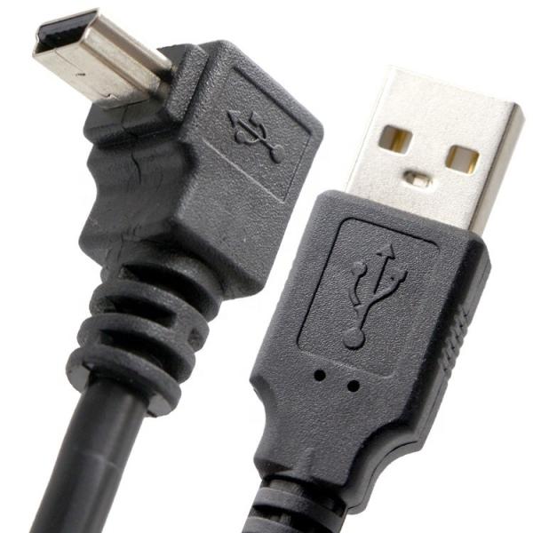 Quality 90 Degree Right Left UP DOWN Angle Mini USB Data Charger Cable for sale