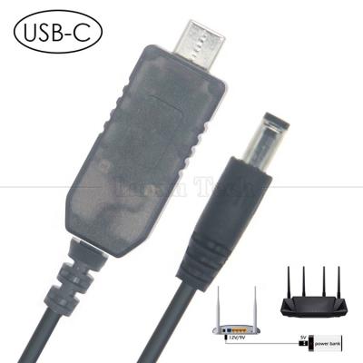 Cina Cable di usb di tipo C a corrente continua 5.5x2.1mm 8.4v 7.4v 6v 4.5v 3.6v 3v 2.4v 9v 12v Cavo di uscita per circuito di strisce luminose a LED del router Wifi in vendita