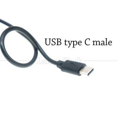 China High Quality 1m Booster Converter 5v to 12v USB to USB Type C Power Charger Cable for Light Mats for sale