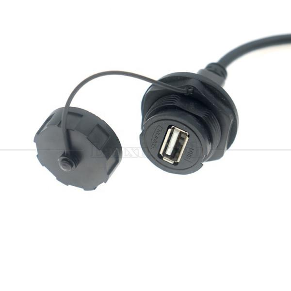 Quality Waterproof Male to Female Panel Mount USB Type A Port Connector Extension Cable for sale