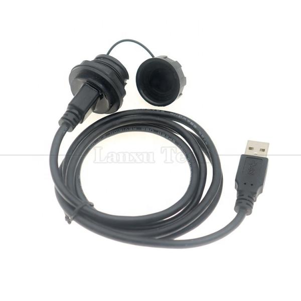 Quality Waterproof Male to Female Panel Mount USB Type A Port Connector Extension Cable for sale