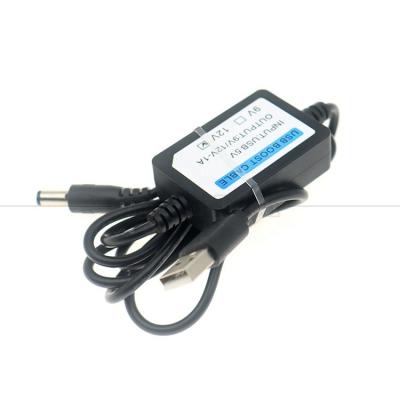 China Hoogwaardige 5V tot 9V 12V 1A USB tot DC 5.5x2.1mm Wifi Router Booster Converter Cable Te koop