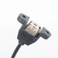 China Panel Mount USB Type A Female to Open Bare End Wires Cable 0.2m 5m CE RHOS for sale