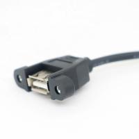 China Panel Mount USB Type A Female to Open Bare End Wires Cable 0.2m 5m CE RHOS for sale