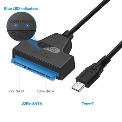Cina Alta velocità 5Gbps SDD HDD Hard Drive 2,5 pollici USB Tipo C 3.1 a Sata Adapter Cable in vendita