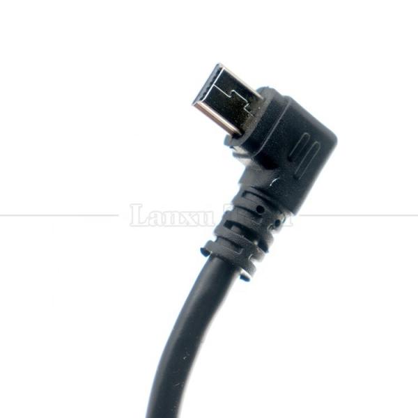 Quality Customization 90 Degree Left Angle USB A Male To MINI 5P USB Cable for PS3 for sale