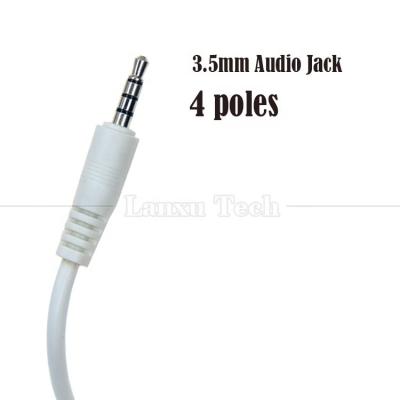 Cina OEM Data Charging USB A Maschio a 4 poli TRRS 3.5mm Aux Audio DC Jack Cable di carica per cuffie per altoparlanti in vendita