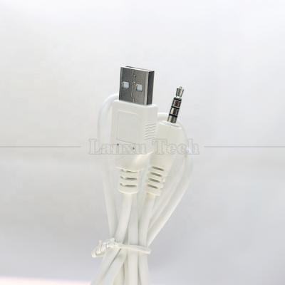Cina OEM Data Charging USB A Maschio a 4 poli TRRS 3.5mm Aux Audio DC Jack Cable di carica per cuffie per altoparlanti in vendita
