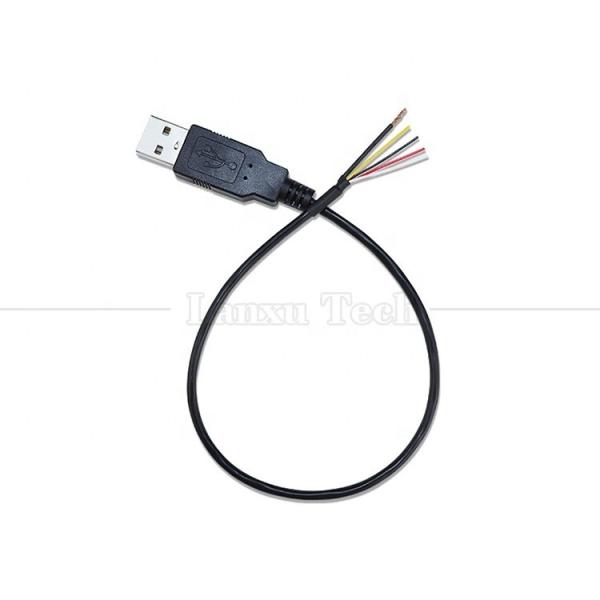 Quality Shield USB A Male to 4 Bare Wires Open End Pigtail Cable for sale