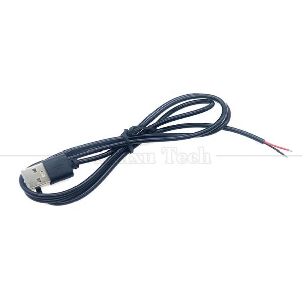 Quality High Quality 5V USB 2.0 A Male to Open Stripped Bare 2pin Wires End Pigtail for sale