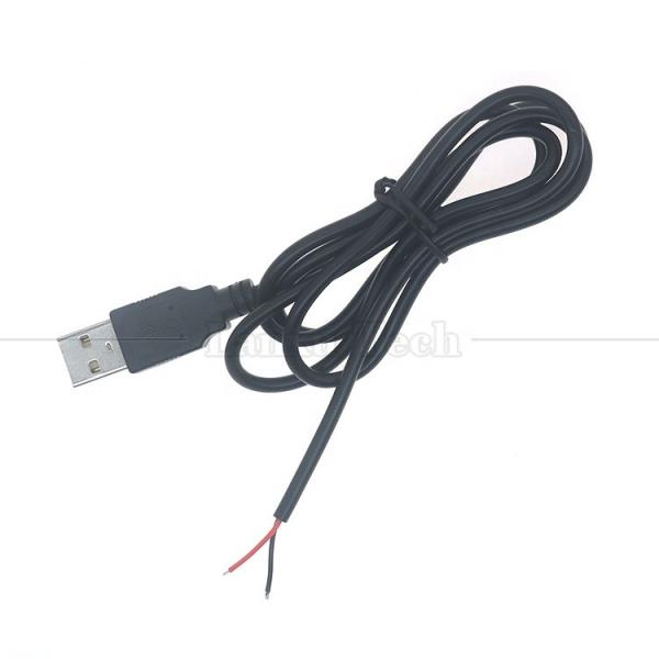 Quality 5V USB to Open Stripped Tinned Bare Wires End Pigtail Power Charger Cable for for sale