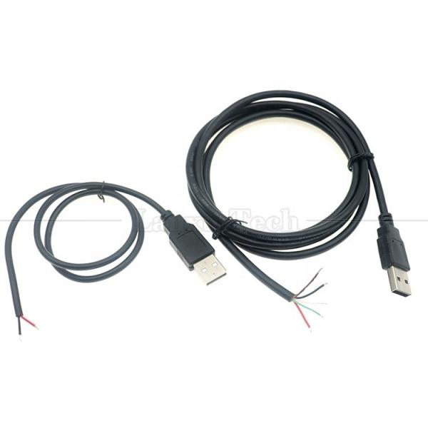 Quality 5V USB to Open Stripped Tinned Bare Wires End Pigtail Power Charger Cable for for sale