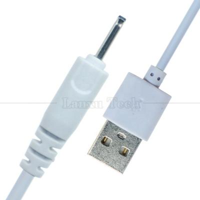 中国 カスタマイズされた1M 2M 3M ホワイト ブラック 充電 USB から DC 2.0 X 0.6 mm 充電ケーブル 振動式スピーカーヘッドフォン 販売のため