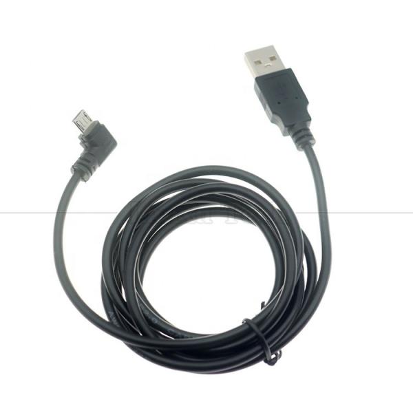Quality 90 Degree Right Angle Micro B Male to USB Type A Male Extension Data Charger for sale