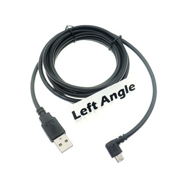 Quality Left Right Up Down Angle 1M 2M 3M 5M Data Charging 90 Degree Micro to USB Cable for sale