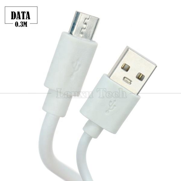 Quality Short 30cm White Black Data V8 Micro USB Charger Cable for Android Phone for sale