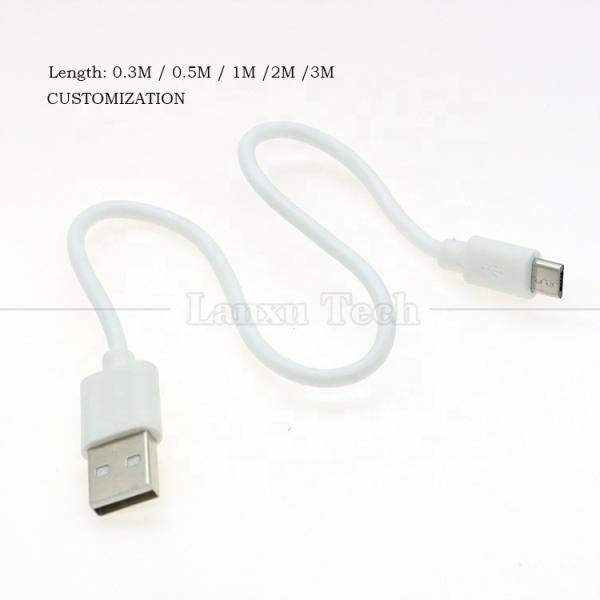Quality Short 30cm White Black Data V8 Micro USB Charger Cable for Android Phone for sale