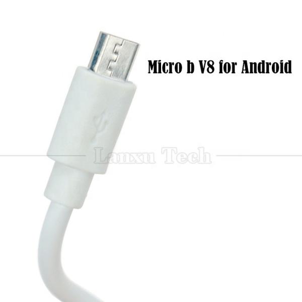 Quality Short 30cm White Black Data V8 Micro USB Charger Cable for Android Phone for sale