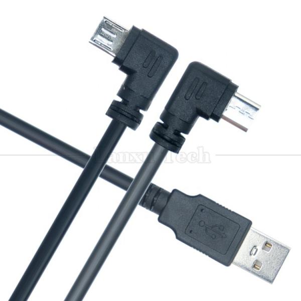 Quality 1M 2M 3M 5M Data Charging 90 Degree Right Left Up Down Angle Micro V8 USB Cable for sale