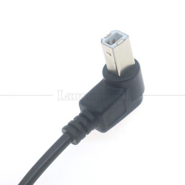 Quality 90 Degree Right Angle Type A Male to B Male USB 2.0 Printer Connector Extension for sale