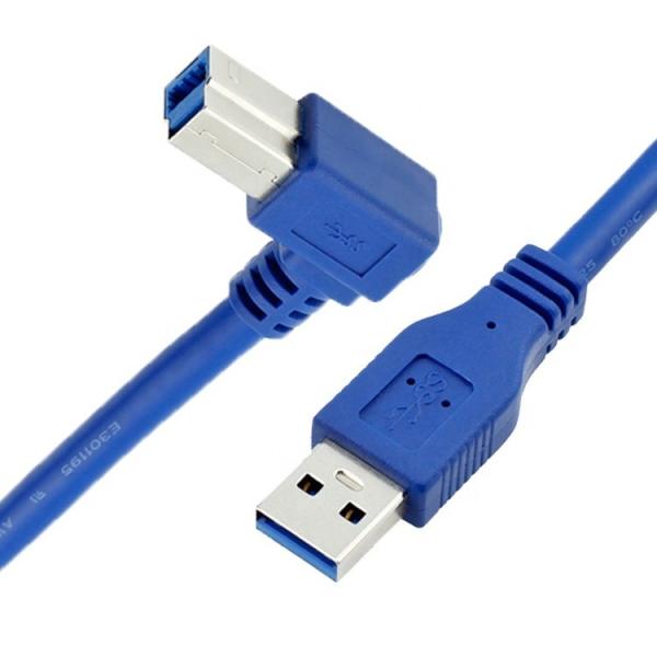 Quality High Speed 5Gbps 90 Degree Right Angle USB 3.0 A Male to USB B Type Printer for sale