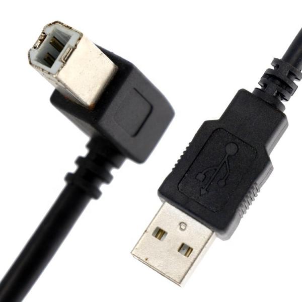 Quality Custom 1M 1.5M 3M 90 Degree Right Angle USB 2.0 Printer Head Power Extension Cable for Epson HP for sale
