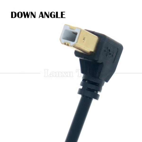 Quality Right Left Up Down Angle 90 Degree Angle USB A to USB B Cable for Printer for sale
