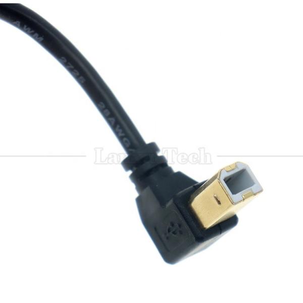 Quality Right Left Up Down Angle 90 Degree Angle USB A to USB B Cable for Printer for sale