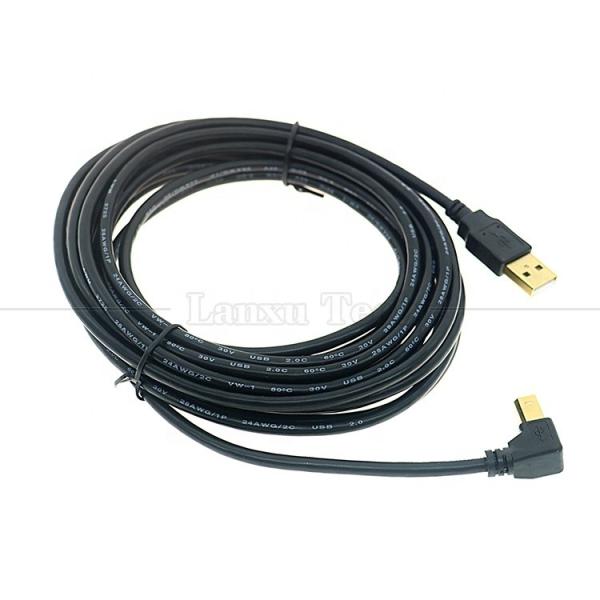 Quality Right Left Up Down Angle 90 Degree Angle USB A to USB B Cable for Printer for sale