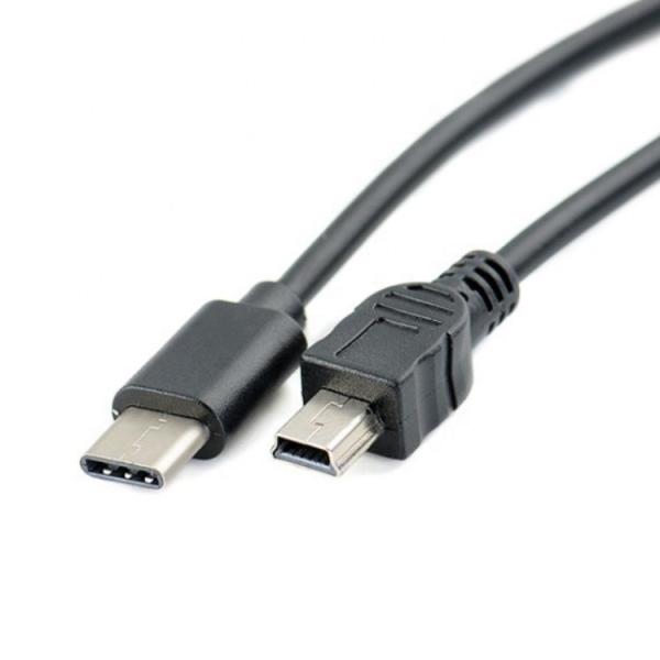 Quality Data Charging USB Type C to Mini B 5 Pin USB OTG Cable for Camera for sale