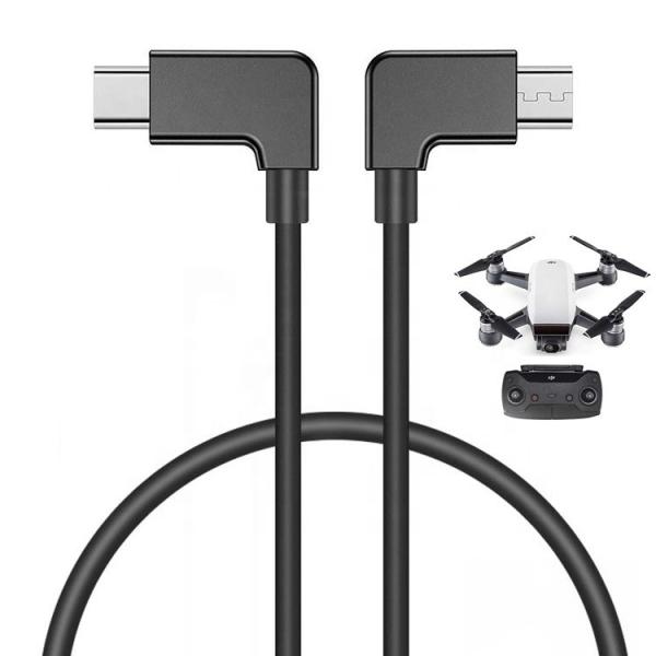 Quality 90 Degree Angle Micro B to Type C USB Cable for UAV for sale