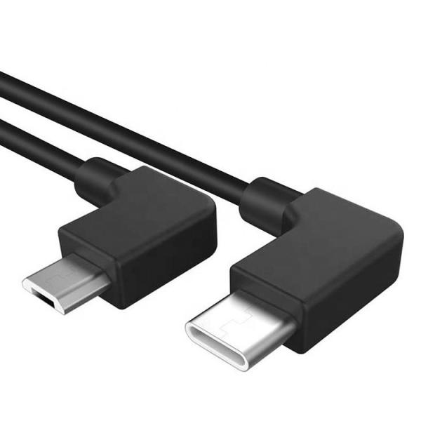 Quality 90 Degree Angle Micro B to Type C USB Cable for UAV for sale