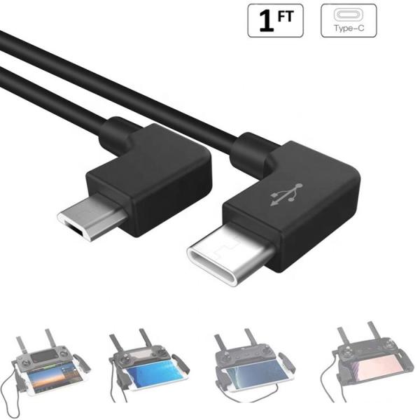 Quality 90 Degree Angle Micro B to Type C USB Cable for UAV for sale