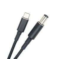 Quality 100W 20V 5A PD Charger Durable Braided USB Type C to DC 7.4x5.0mm Cable for for sale